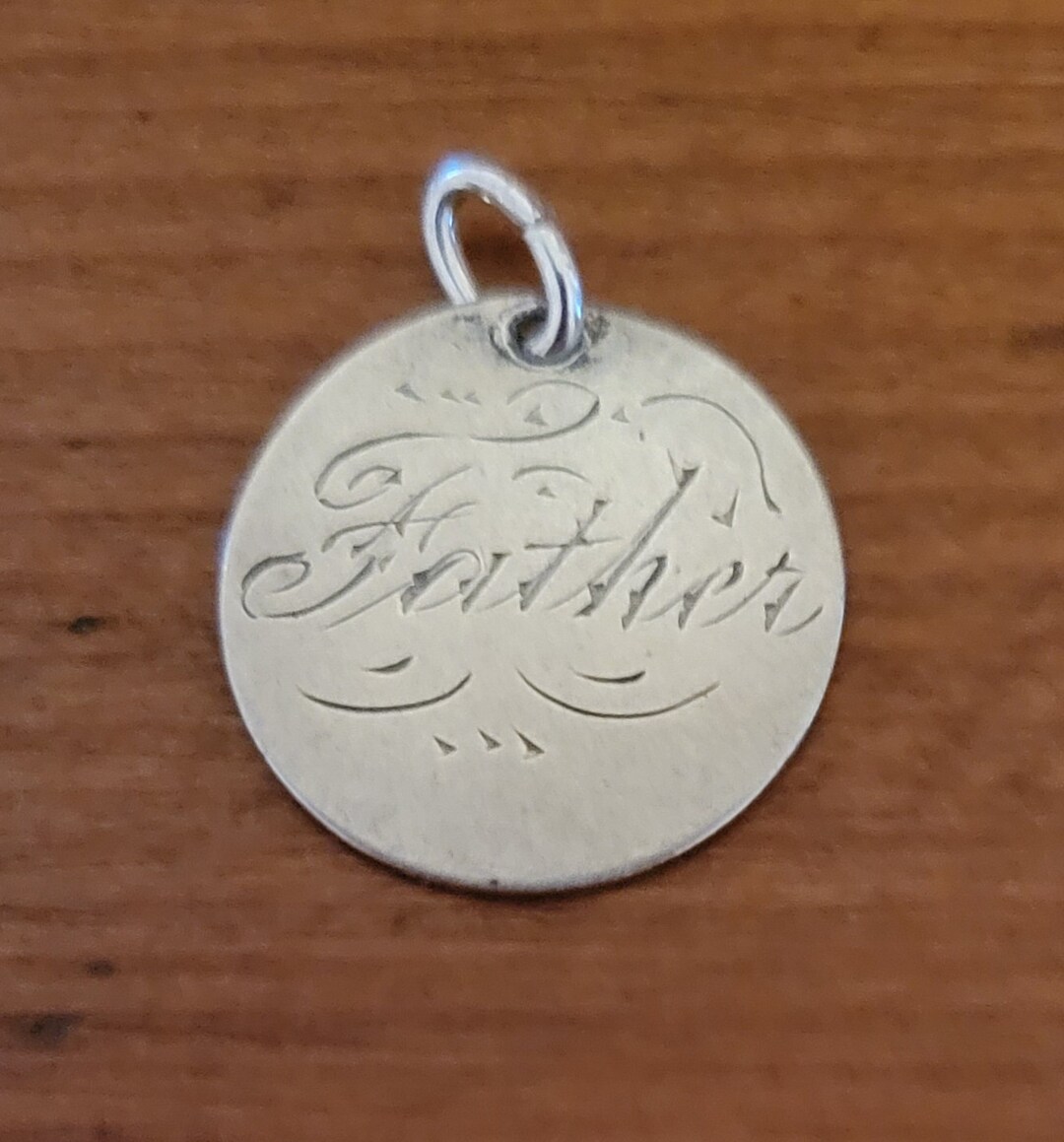 Father Love Token, Victoria Dime, Antique Engraved Coin - Etsy