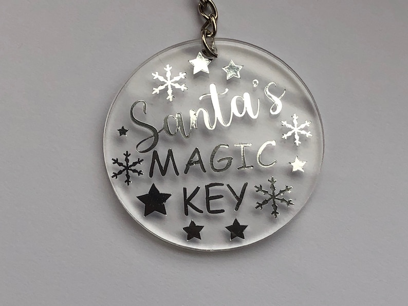 Santa's Magic Key Keyring: Christmas Eve Acrylic Keepsake - Etsy