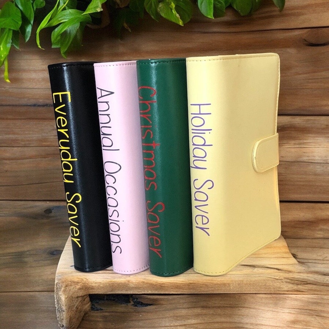 Personalised A6 Budget Binder Planner With 5 Plastic Wallets Organise ...