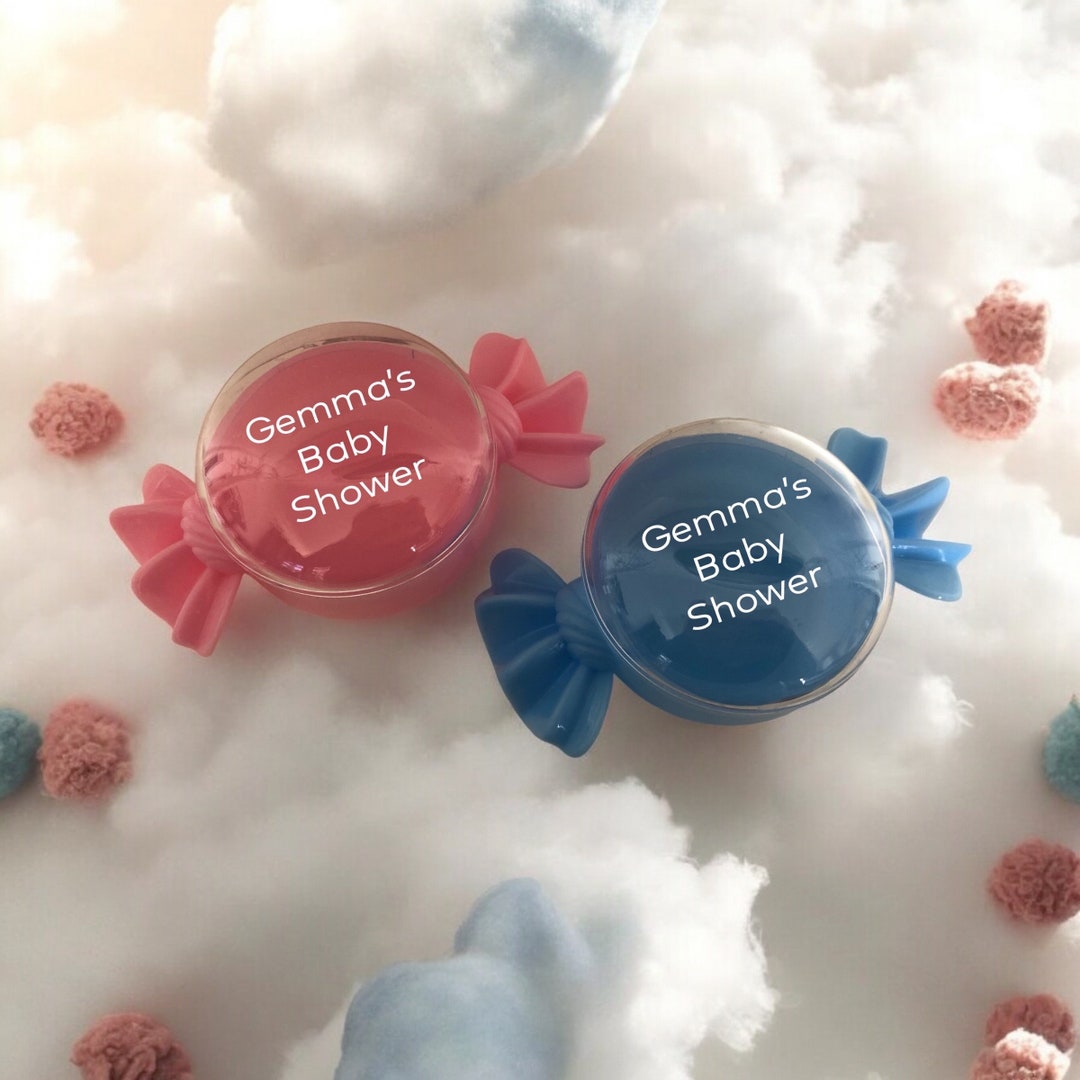Acrylic Sweet Container: Baby Shower Party Favour, Pink or Blue - Etsy