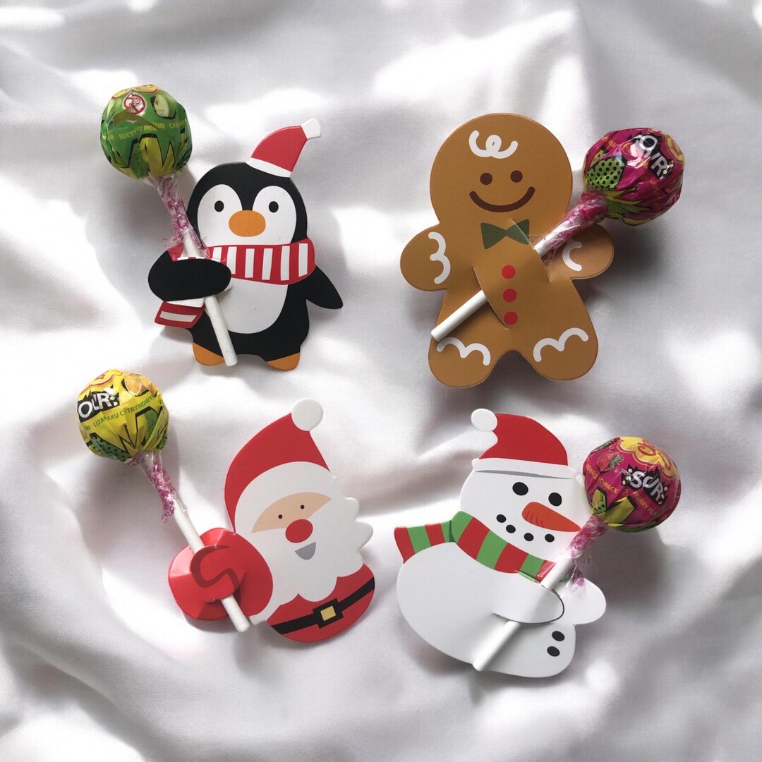 Christmas Lollipop Holder: Santa, Snowman, Penguin, Gingerbread Man ...