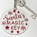 Santas Magic Key Christmas Eve Acrylic Keyring With Key - Etsy