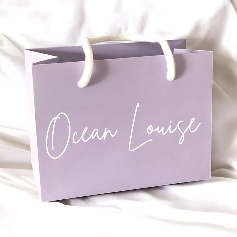 Purple Thankyou Bags - Etsy