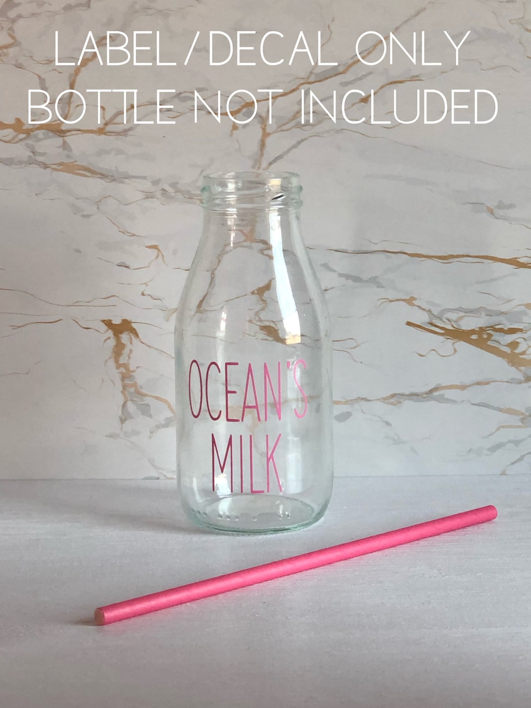 Milk Bottle Sticker Vinyl Label for 250ml Milk Bottle Choose Your ...