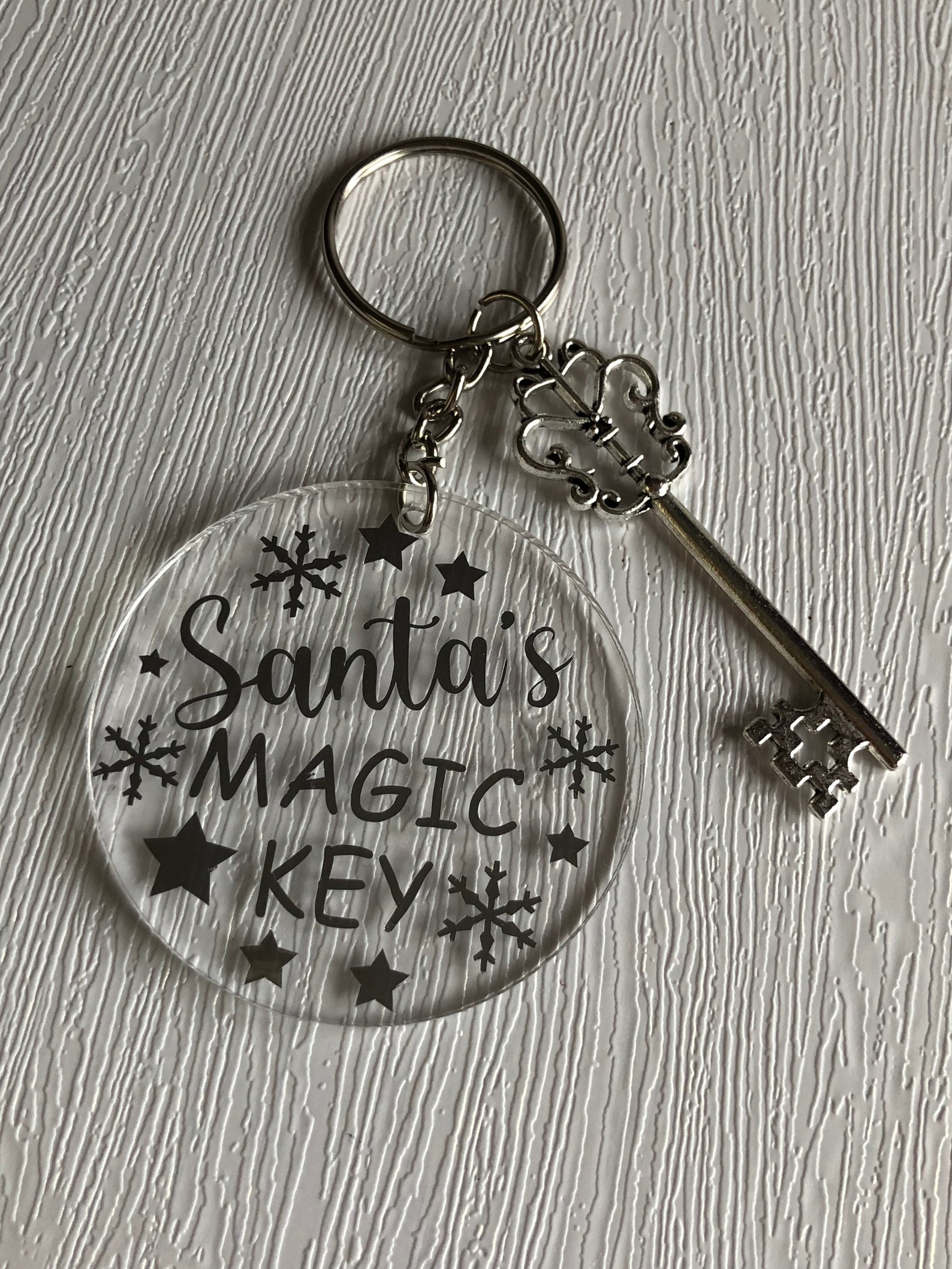 Santa's Magic Key Keyring: Christmas Eve Acrylic Keepsake - Etsy