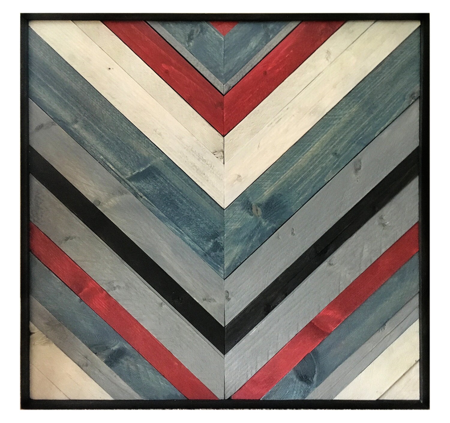 Reclaimed Wood Stained Chevron FREE SHIPPING | Etsy