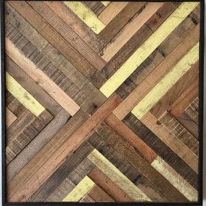 Reclaimed Wood Wall Art (X Pattern) FREE SHIPPING! - Etsy
