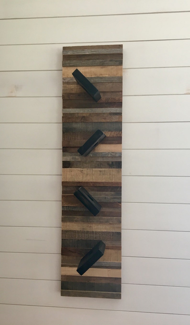 Reclaimed Barn Wood Wall Art Wine Rack FREE SHIPPING - Etsy