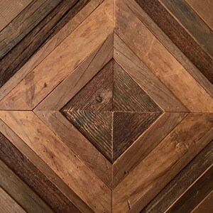 Reclaimed Barn Wood Wall Art (diamond Pattern) FREE SHIPPING! - Etsy