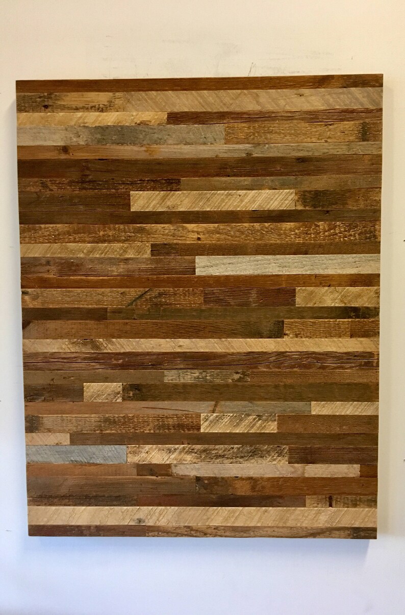 Reclaimed Barn Wood Wall Art horizontal Slats FREE SHIPPING | Etsy