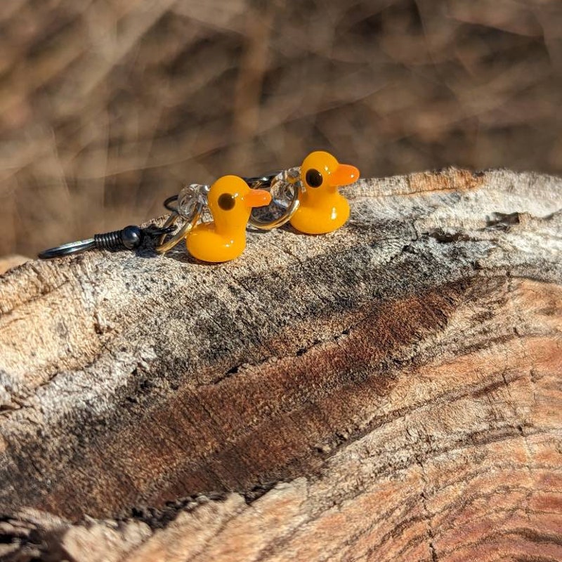 Rubber Duck Earrings - Etsy