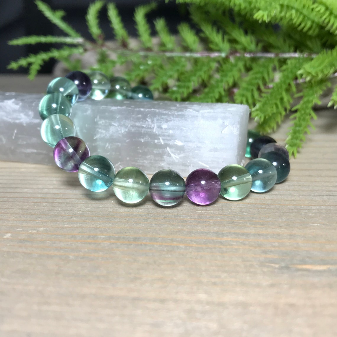 8mm Multi-color Fluorite Bracelet Fluorite Bracelet - Etsy