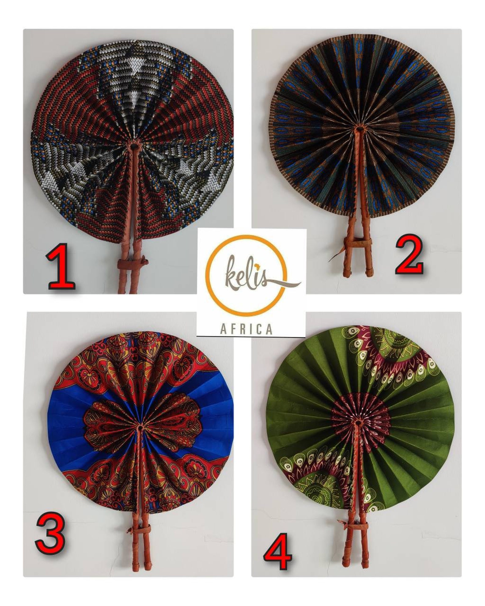 Supersize African Print Fan/ African Print Folding Hand Fan/ - Etsy