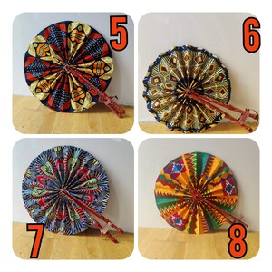 Supersize African Print Fan/ African Print Folding Hand Fan/ Handmade ...