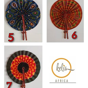 Supersize African Print Fan/ African Print Folding Hand Fan/ - Etsy