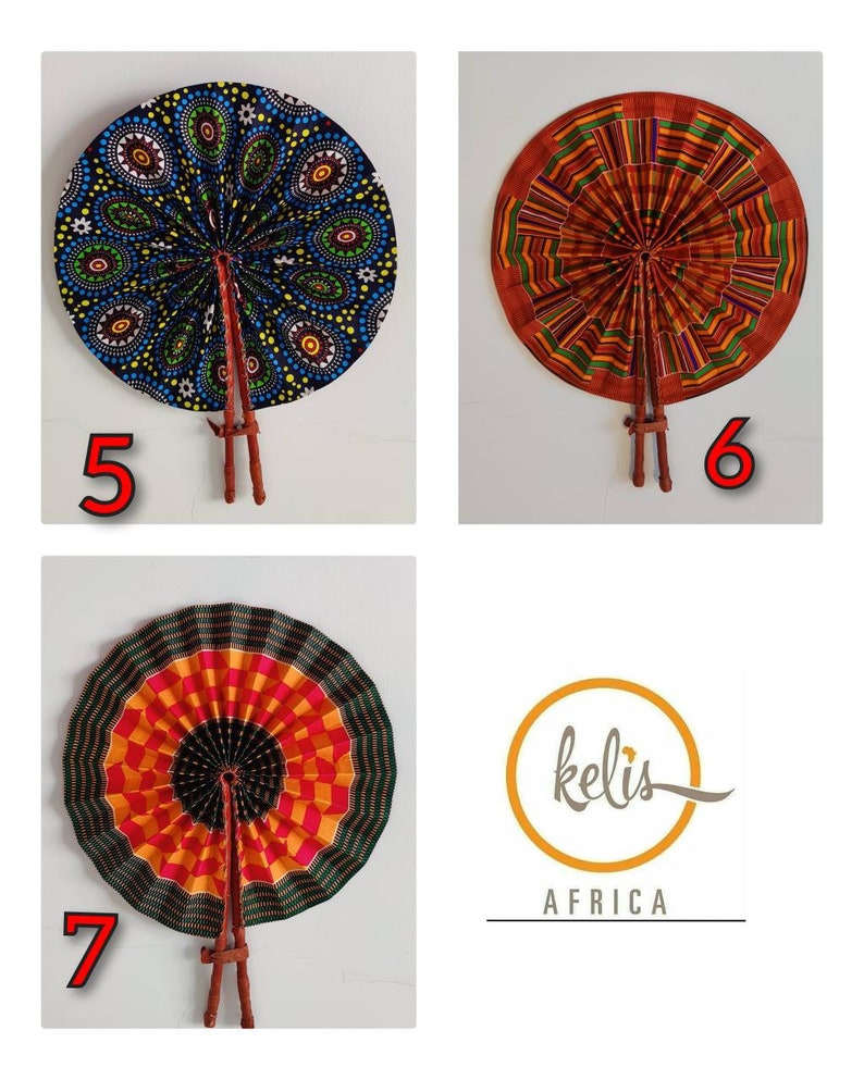 Supersize African Print Fan/ African Print Folding Hand Fan/ - Etsy