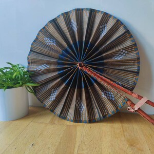 Supersize African Print Fan/ African Print Folding Hand Fan/ | Etsy