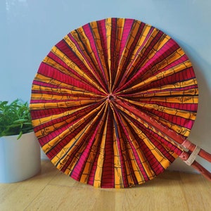 Supersize African Print Fan/ African Print Folding Hand Fan/ | Etsy