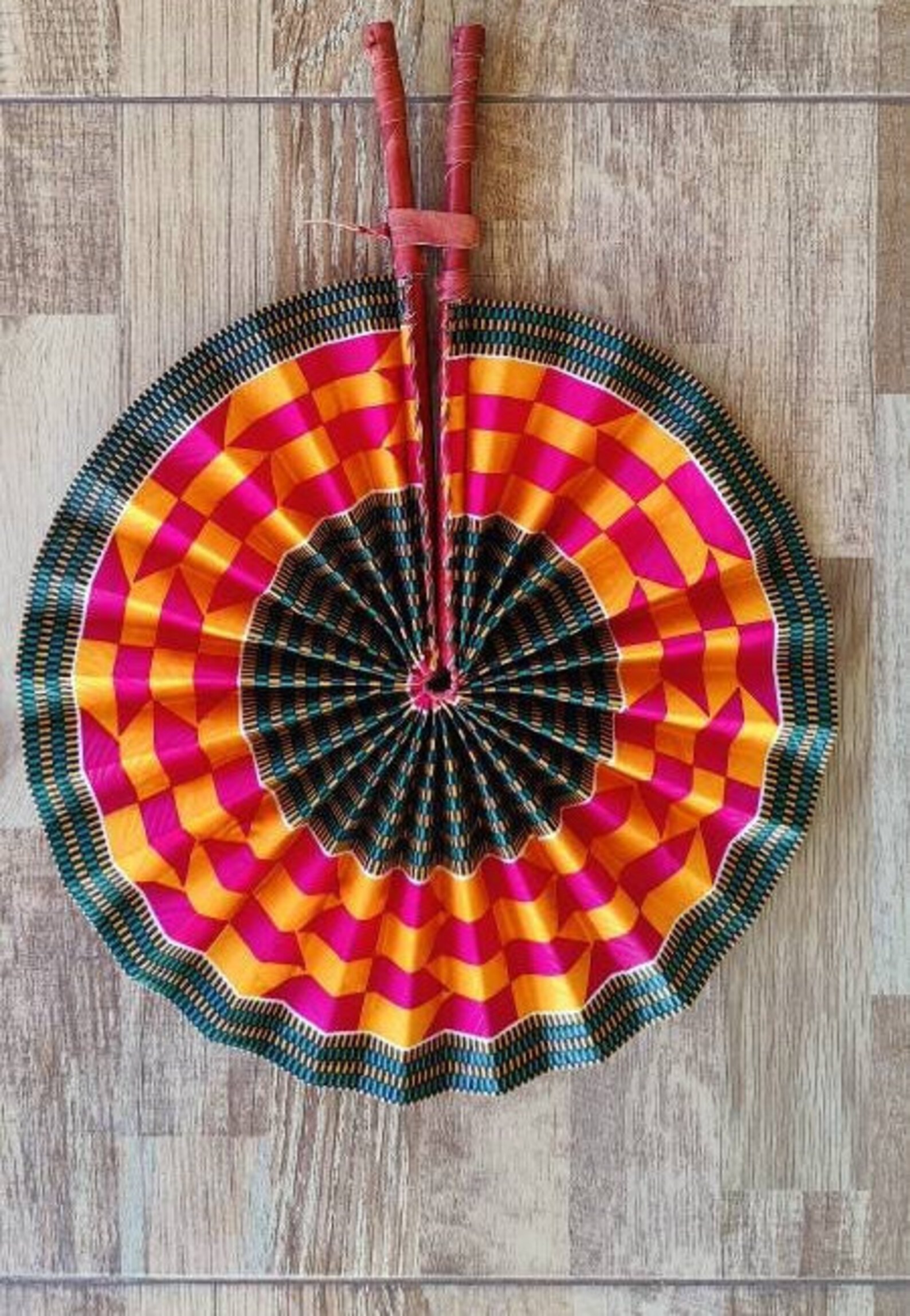 Supersize African Print Fan/ African Print Folding Hand Fan/ - Etsy