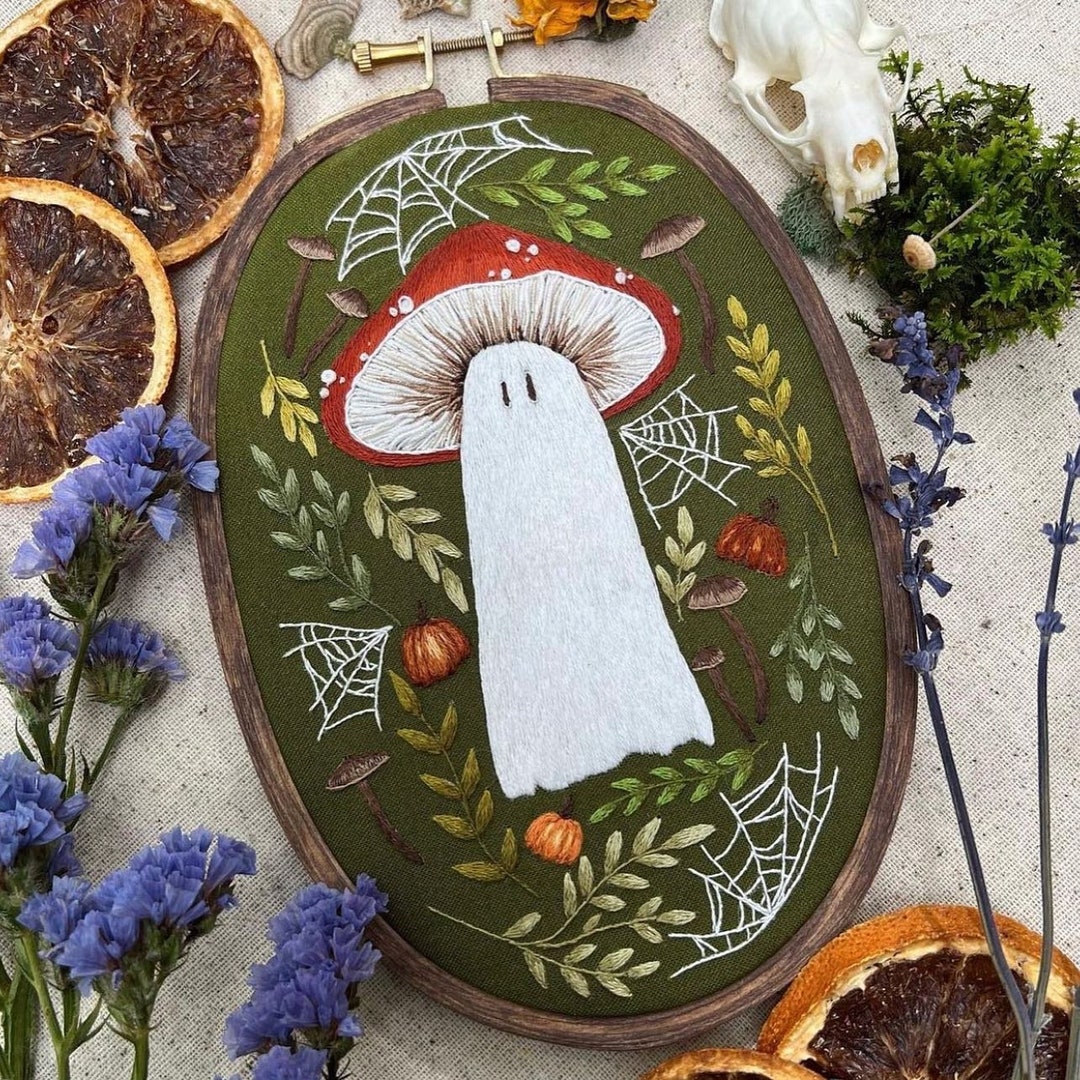 Custom Fungi/mushroom Embroidery and Home Decor - Etsy