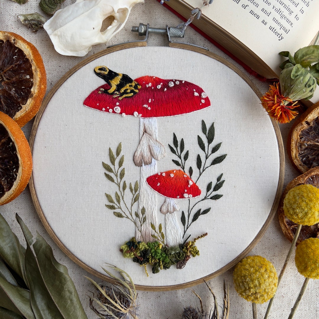 Custom Fungi/mushroom Embroidery and Home Decor - Etsy