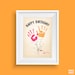 DIY Handprint Balloons Birthday Card | DIY Card Gift Memory Keepsake ...