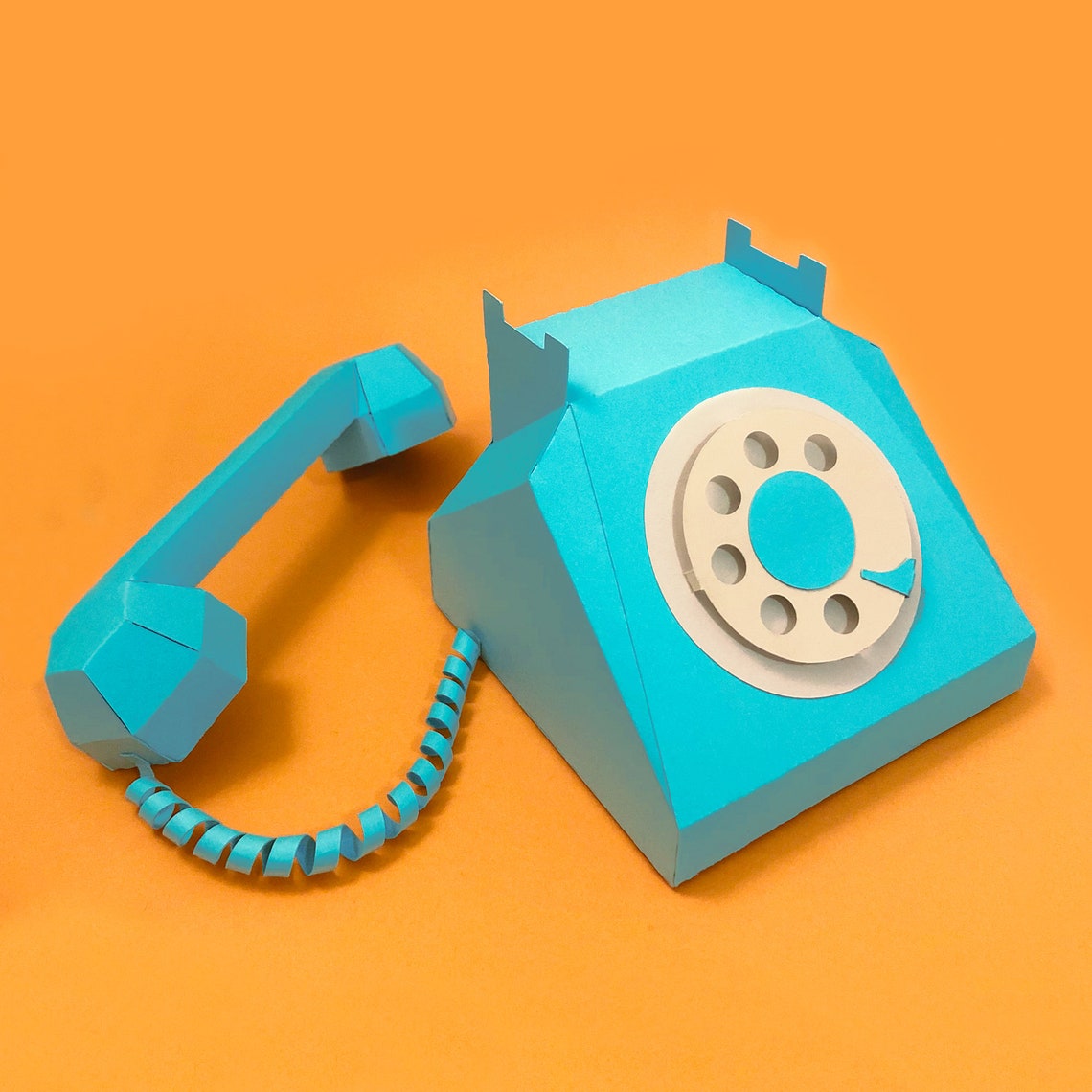 DIY Papercraft Retro Telephone | Instant Download | Printable ...