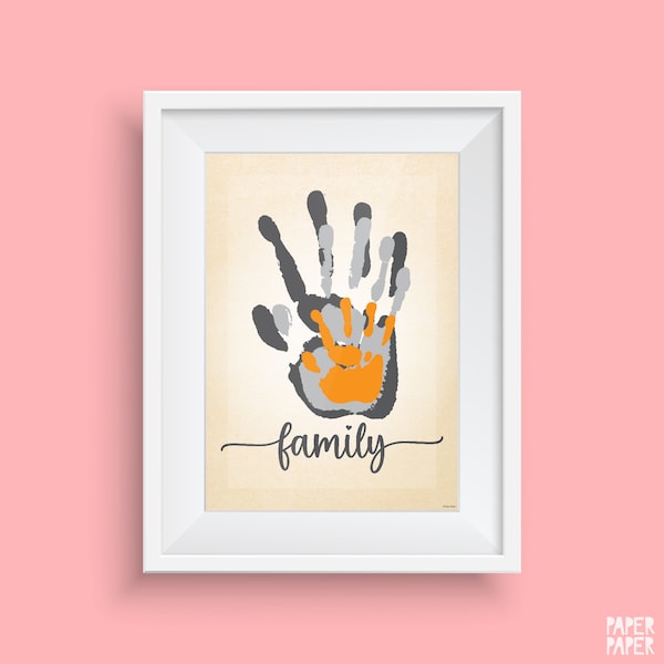 Family Handprint Art - Etsy