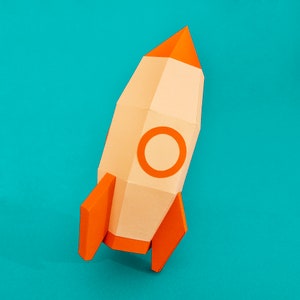 Rocket Papercraft 3D Rocket Ideal for Kids and Adults Instant Download ...