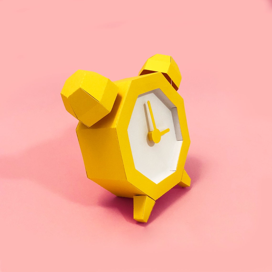 Alarm Clock Papercraft | Instant Download | Printable | Papercraft ...