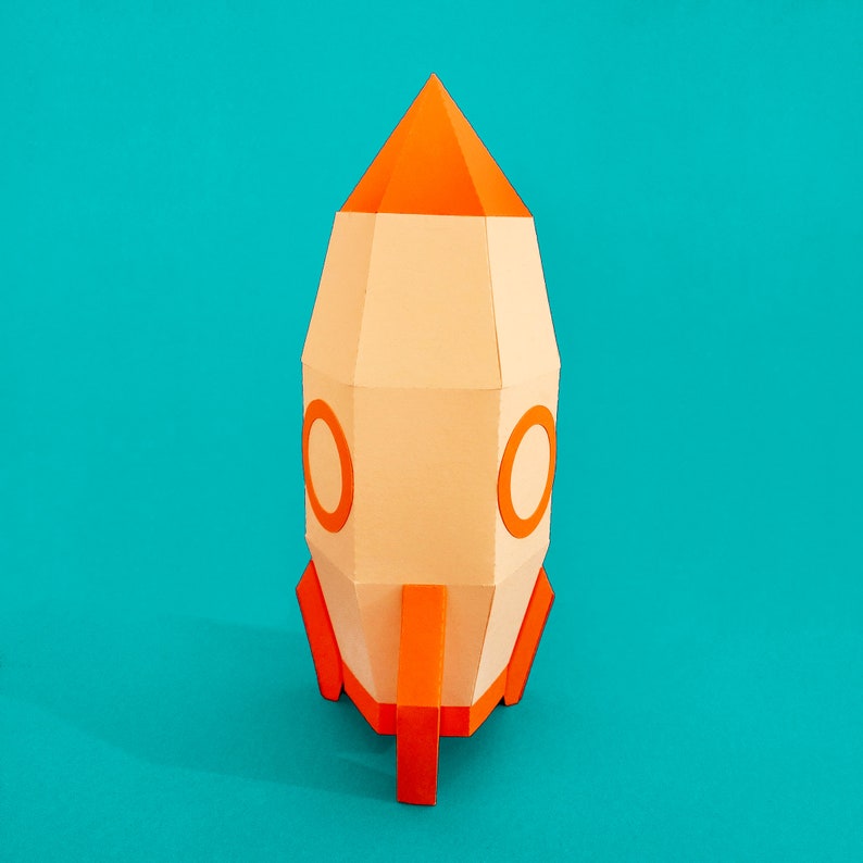 Rocket Papercraft | 3D Rocket| Ideal for Kids and Adults | Instant ...