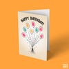 DIY Handprint Balloons Birthday Card DIY Card Gift Memory Keepsake Gift ...
