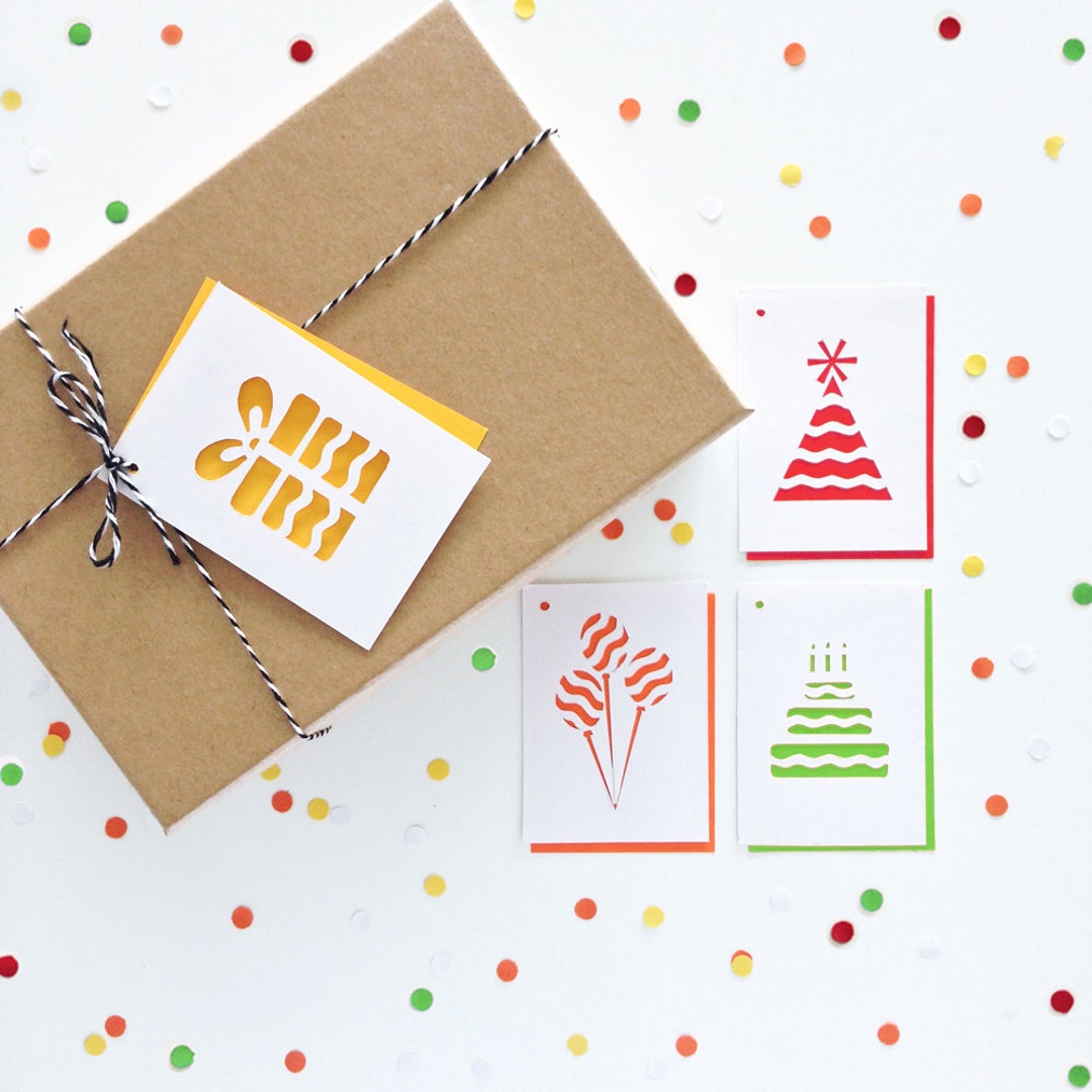 DIY Birthday Gift Tags | Instant Download | Printable | Papercut ...