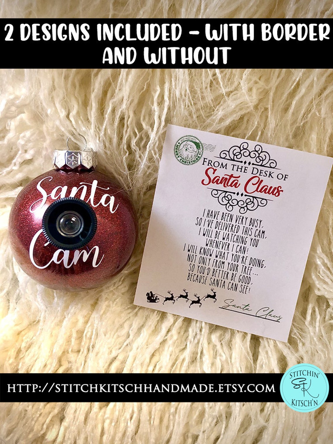 PRINTABLE Santa Cam Letter DIY Printable Letter From Santa - Etsy