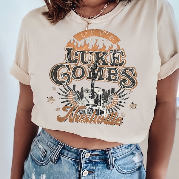 Country Tee Luke Combs - Etsy
