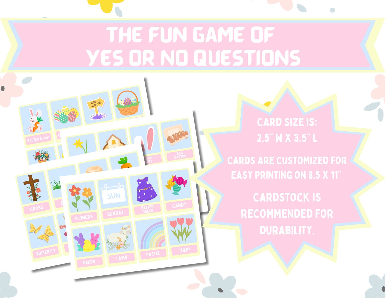 Easter Guessing Game: Who Am I | Printable Easter Kids Game | Family ...