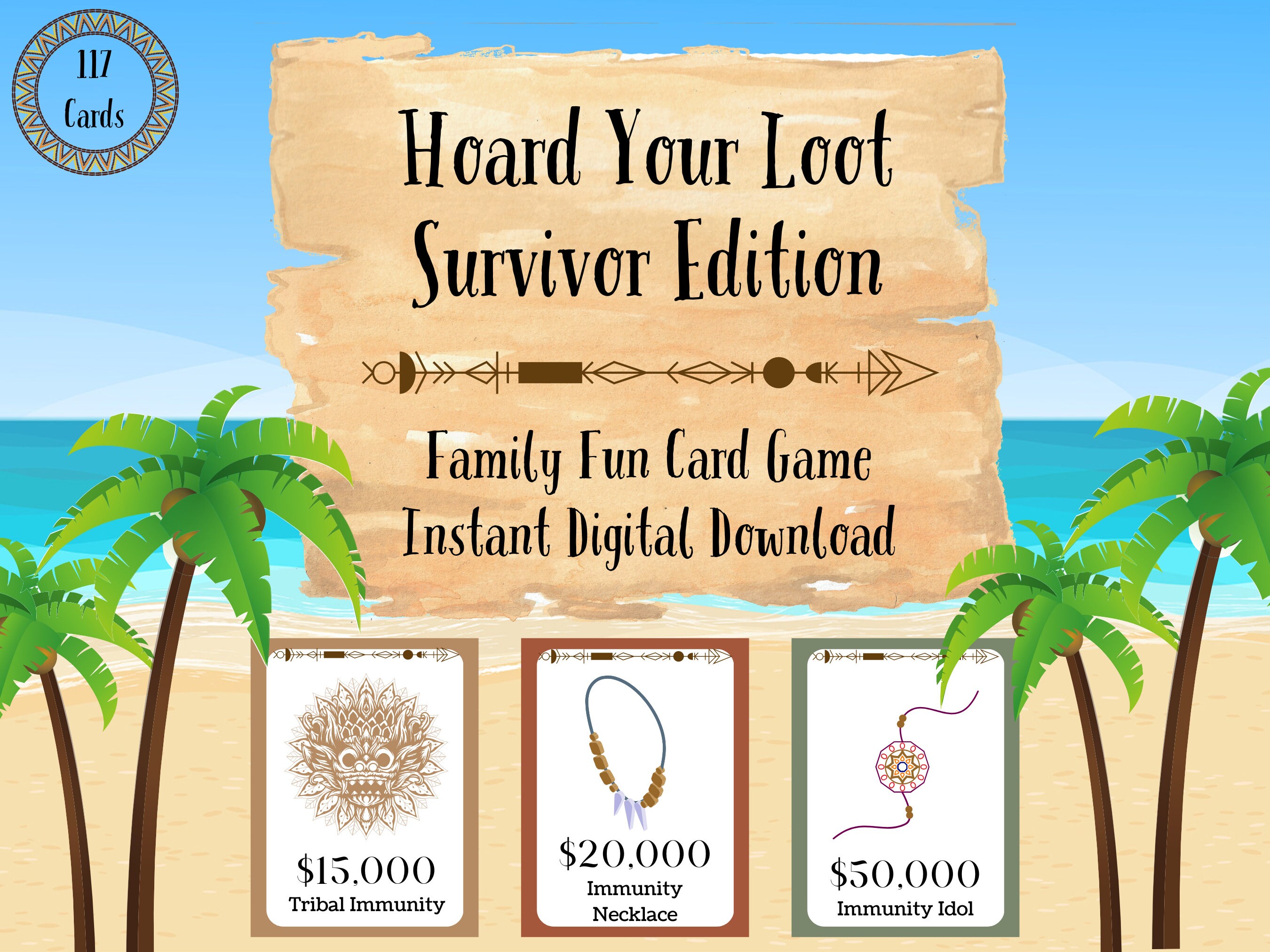 Hoard Your Loot: Survivor Edition | 117 Cards Download Instant ...