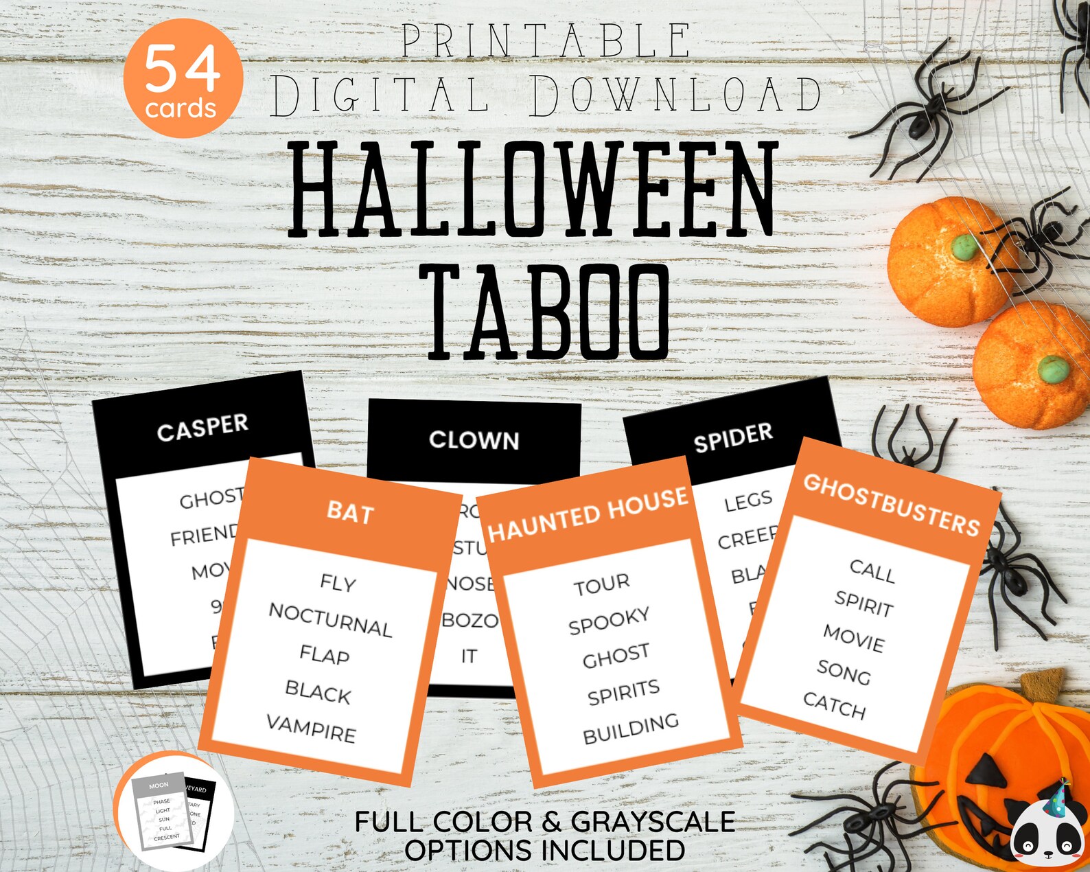 Halloween Taboo Halloween Party Game Digital Download - Etsy