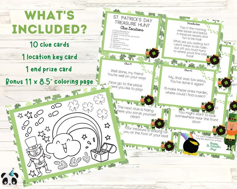 St. Patrick's Day Treasure Hunt | St. Patrick's Day Scavenger Hunt | St ...