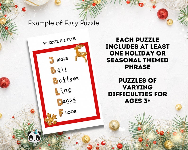 Chain Reaction Game Holiday Edition | Printable Game | Christmas Game ...