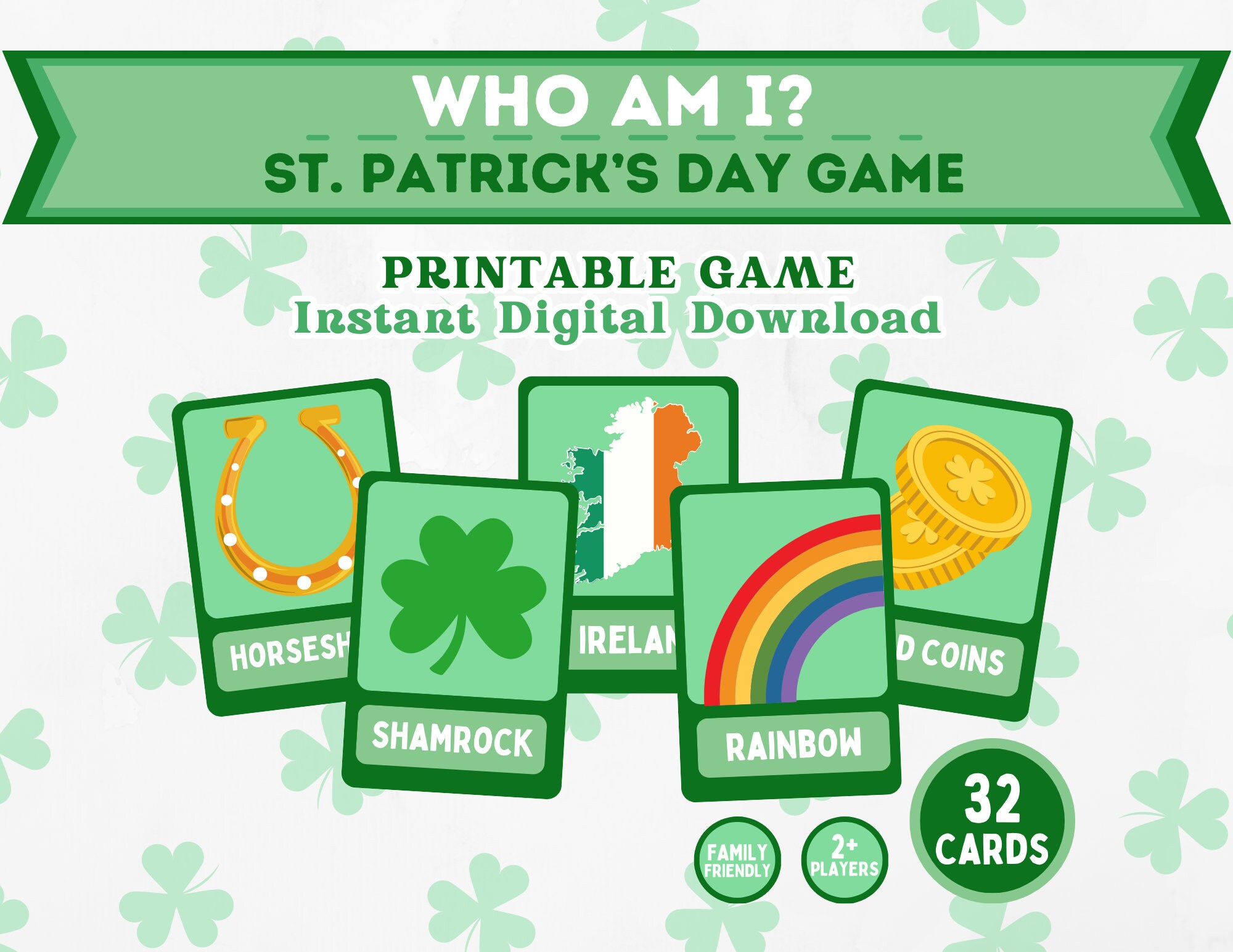 St. Patrick's Day Guessing Game: Who Am I | Printable Kids Game ...