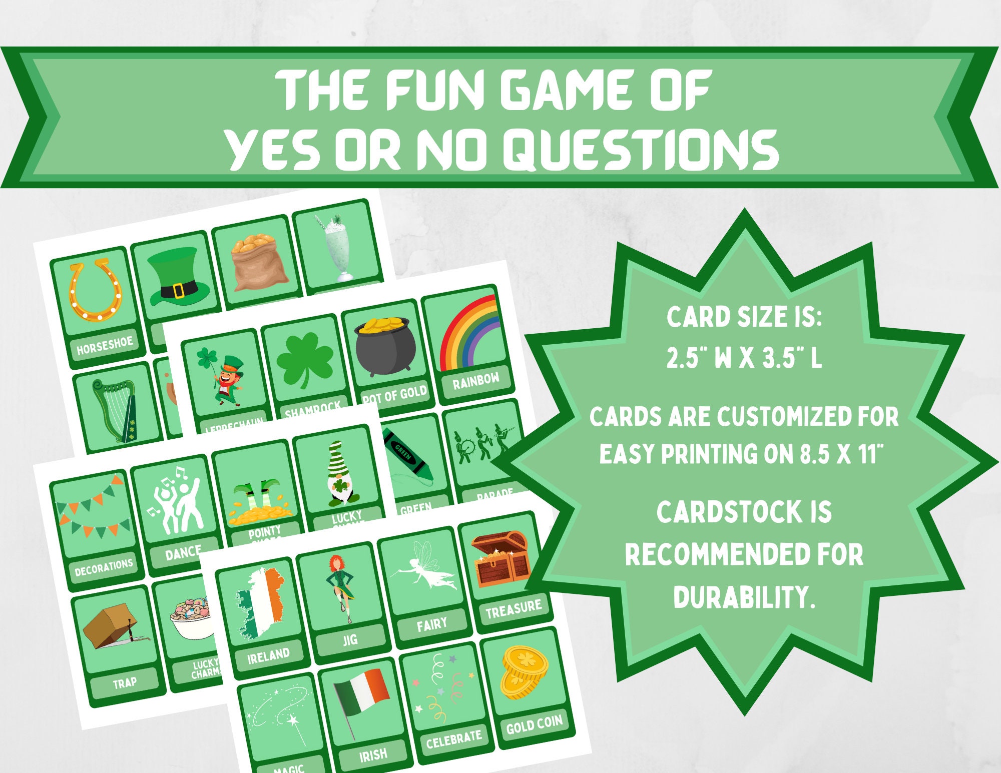 St. Patrick's Day Guessing Game: Who Am I | Printable Kids Game ...