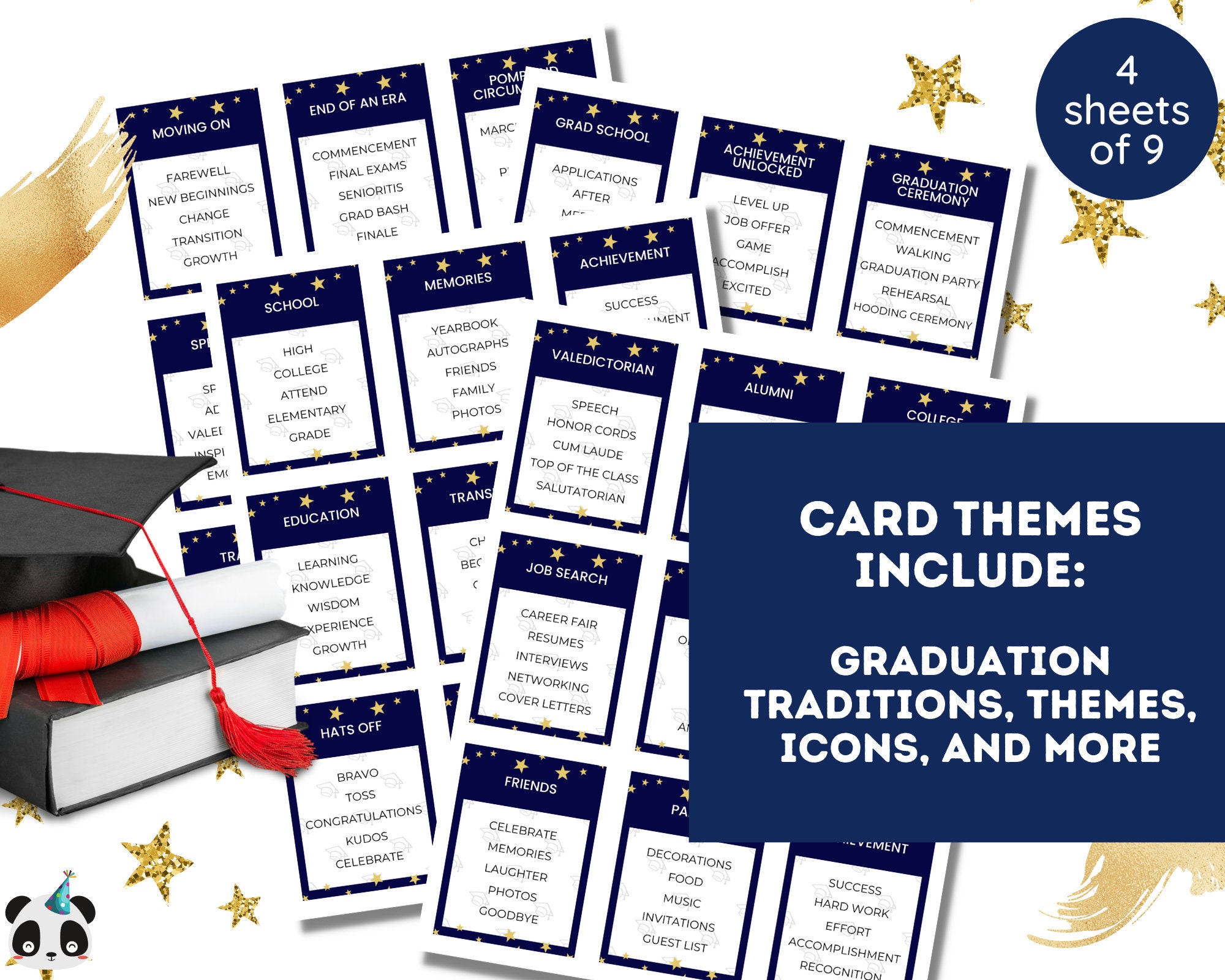 Graduation Taboo Graduation Party Game Printable Digital Download Grad ...
