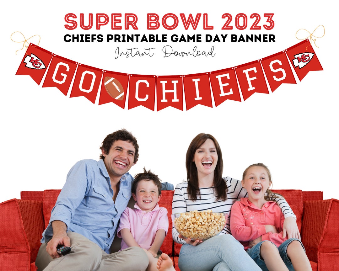 Chiefs Super Bowl Banner Kansas City Chiefs Decor Super - Etsy