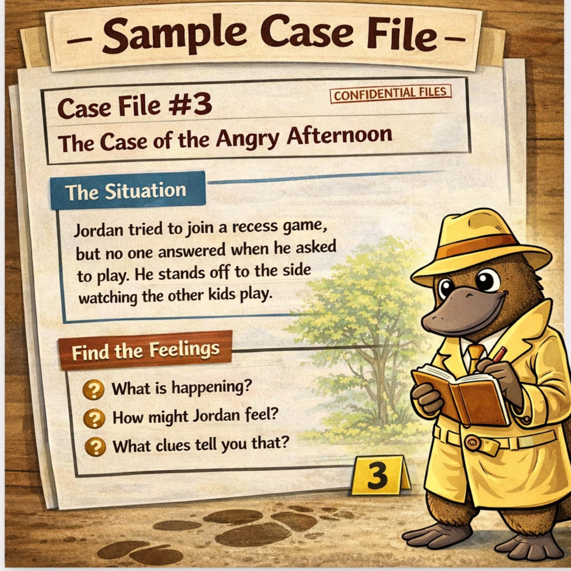 Case Files of Feelings – Detective Bill Platypus | Emotional Learning ...