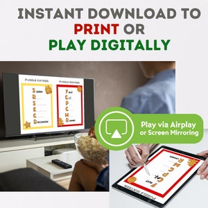 Chain Reaction Game Holiday Edition | Printable Game | Christmas Game ...