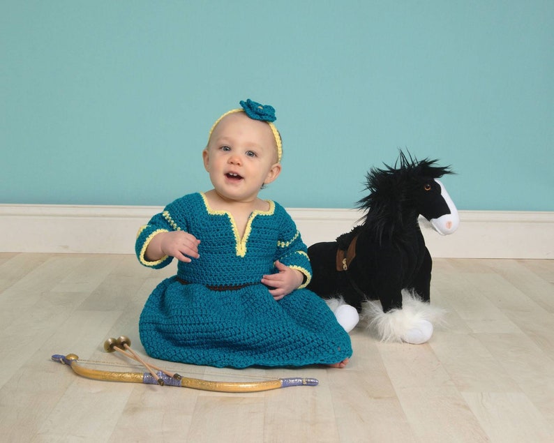 Disney Princess Merida (brave) Crochet Baby Costume - Etsy