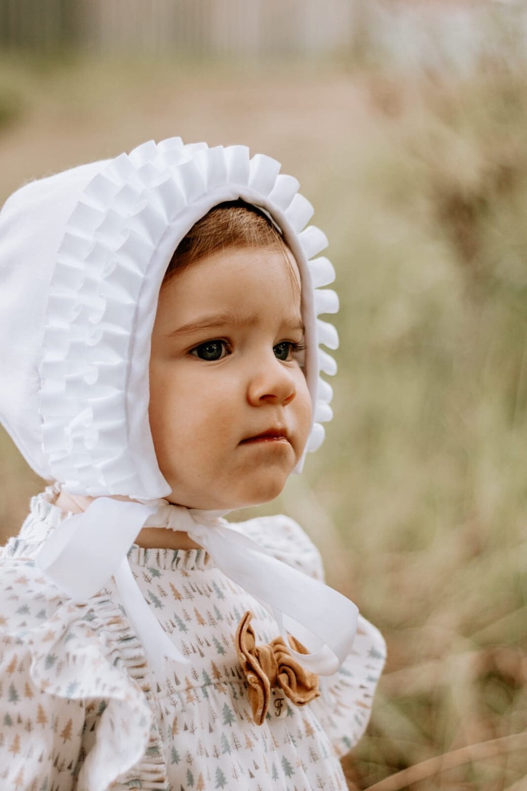 Triple Frill Bonnet - All Sizes 3 to 36 Months - Made to Order ...