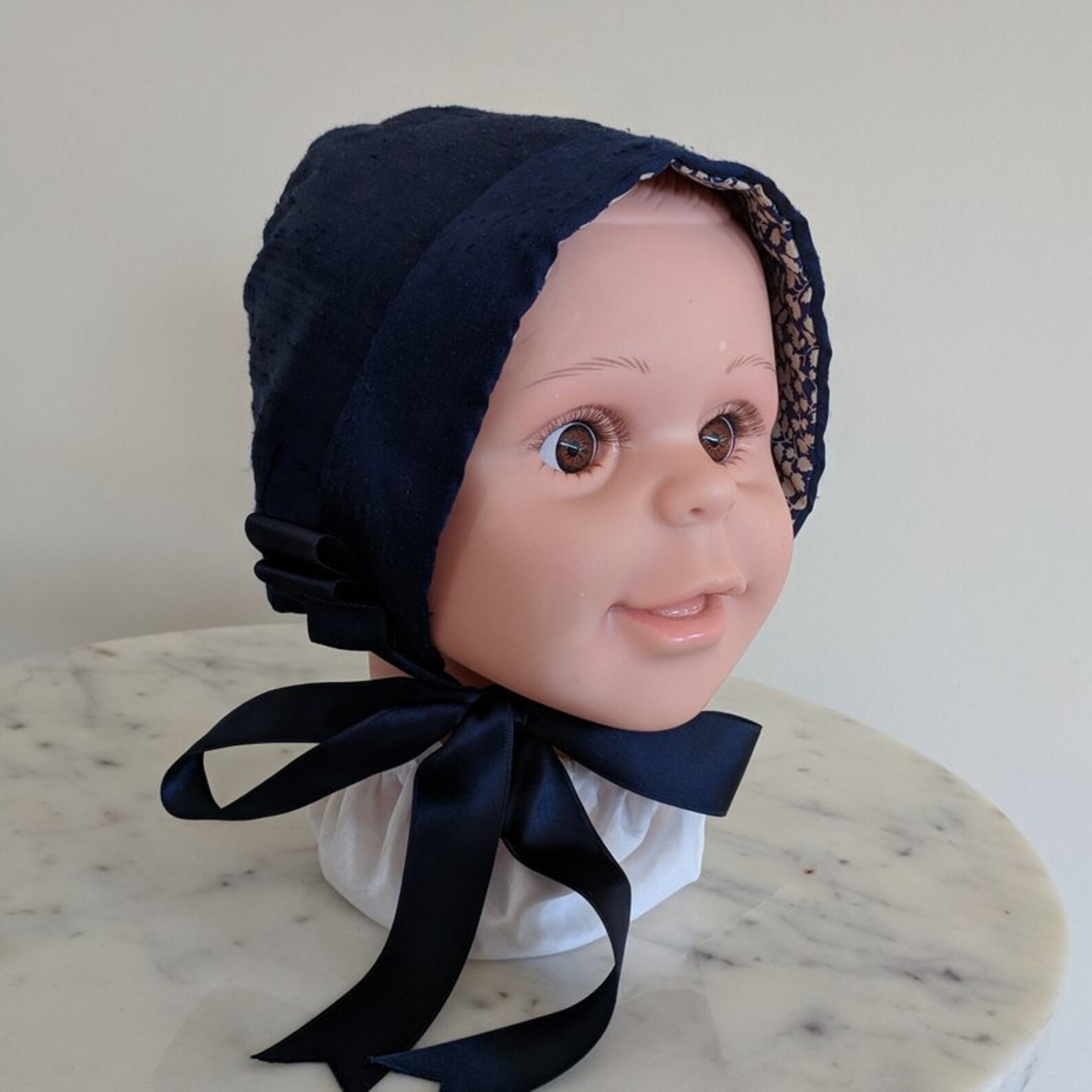 Silk Baby Bonnet Any Size 3 to 36 Months Made to Order - Etsy