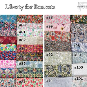 Liberty Baby Bonnet With Ruffle and Linen Binding -airman - Any Size 3 ...